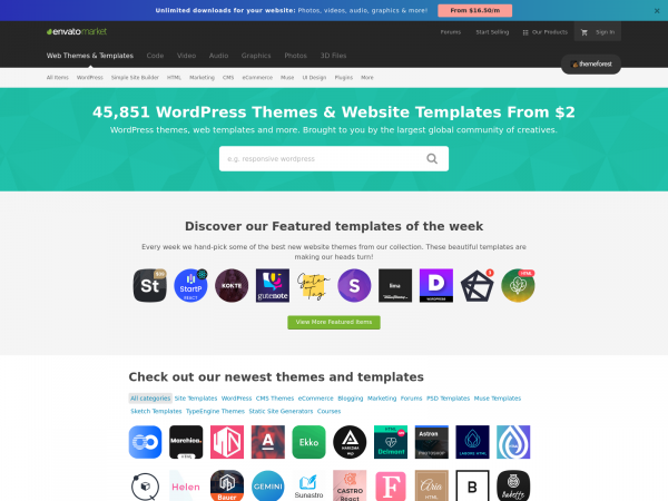 Themeforest WordPress Themes Website Templates From ThemeForest